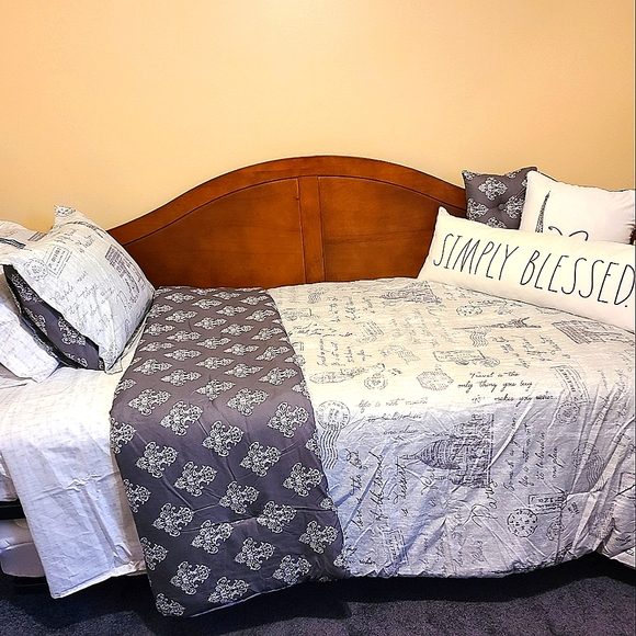Bedding | Wood Sleigh Daybed | Poshmark